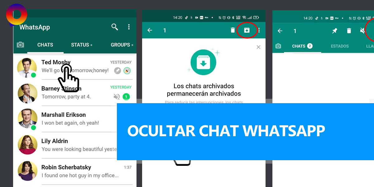 ¿Cómo ocultar y desocultar un chat en WhatsApp?